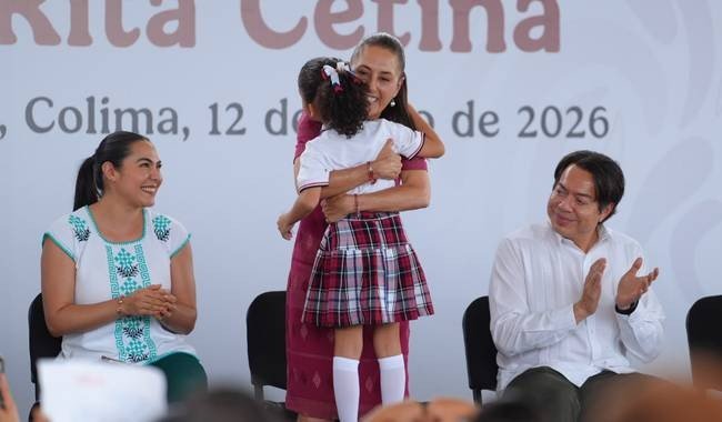 SEP entrega tarjetas de la Beca Rita Cetina en Colima; Sheinbaum ...